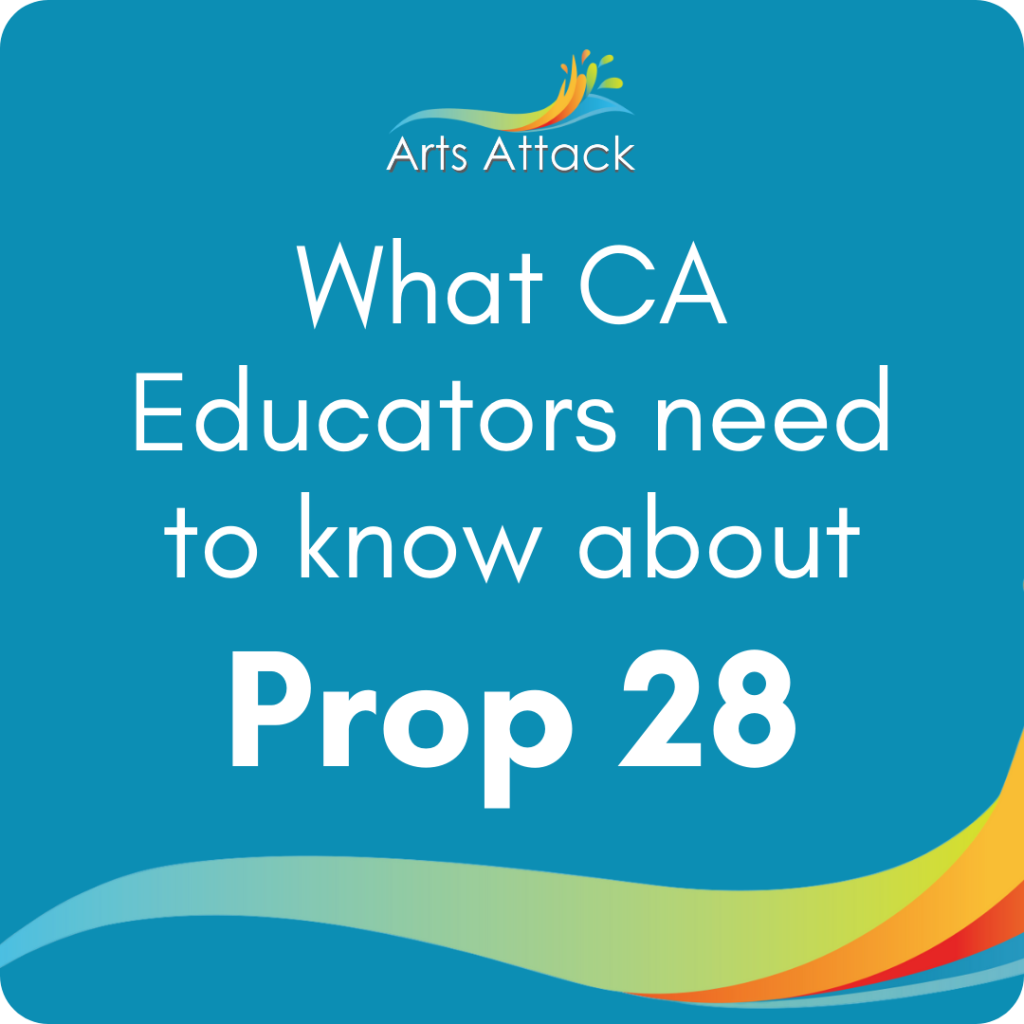 What Educators Need to Know About Prop 28 - Arts Attack news